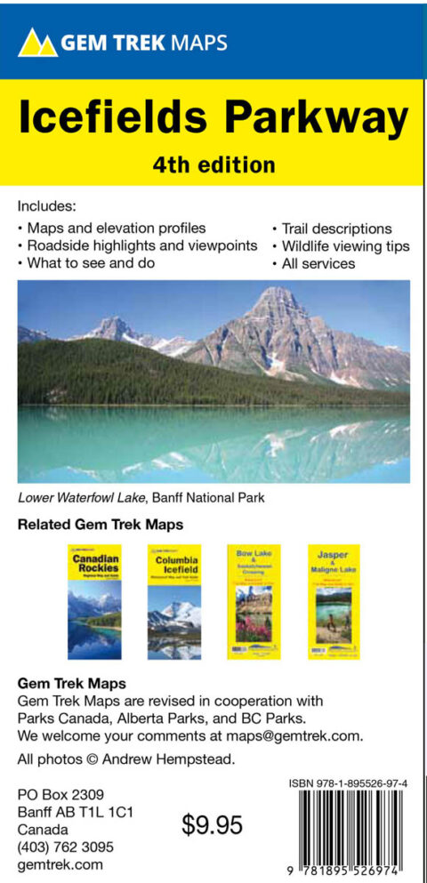 Icefields Parkway Map | Banff and Jasper National Parks