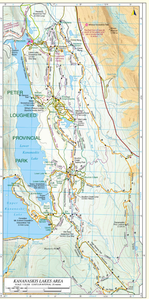 Kananaskis Lakes Map | Kananaskis Country