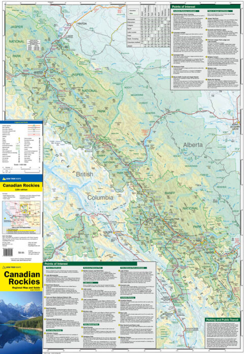 Canadian Rockies Map | Gem Trek Maps